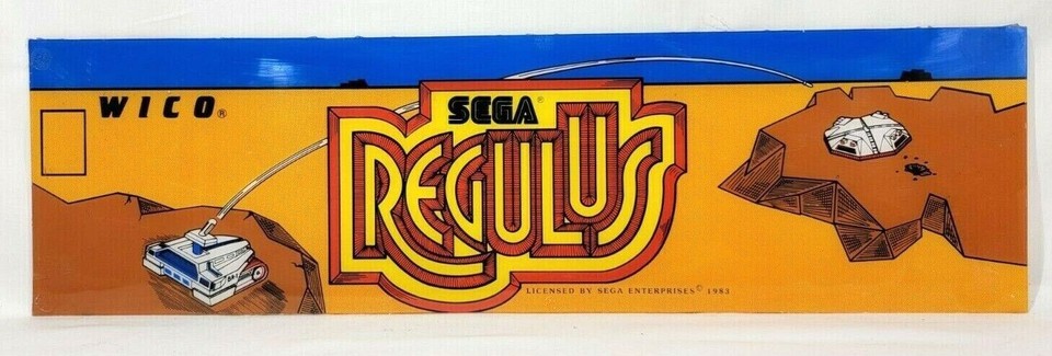 Original Vintage Sega Regulus Arcade Marquee - Parts & Repair