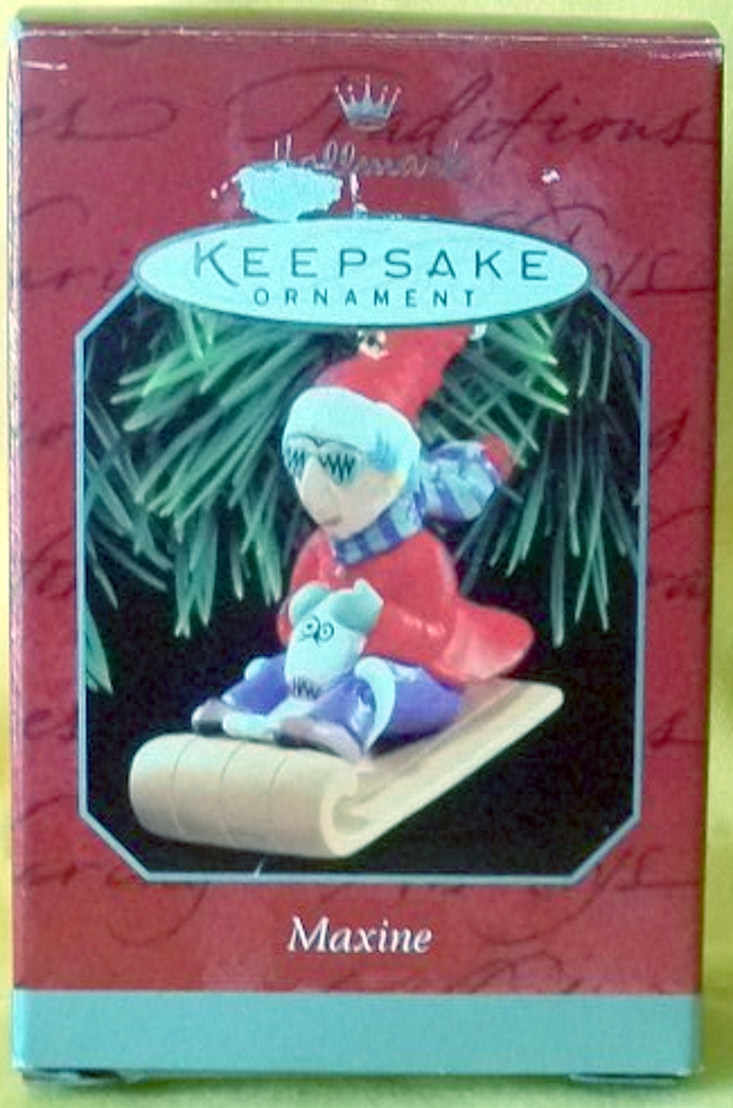 HALLMARK KEEPSAKE ~ Maxine Sled, Shoebox Greetings, Original Box 1998 ...