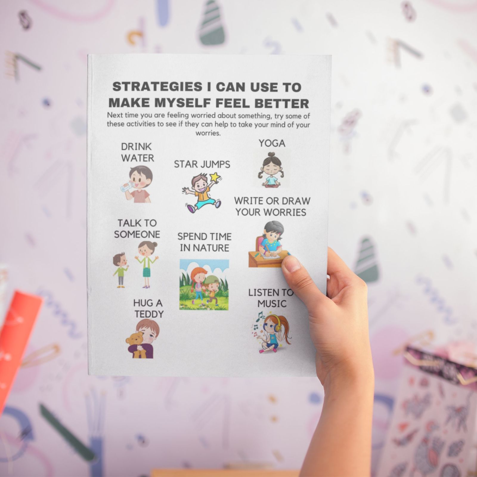 Printable worry monster workbook and monster coloring sheets - Digital Art