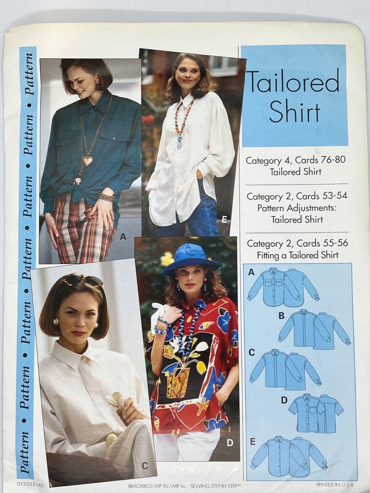 Tailored Shirt Sewing Pattern Misses Sizes 6-22 Includes Petite Options ...