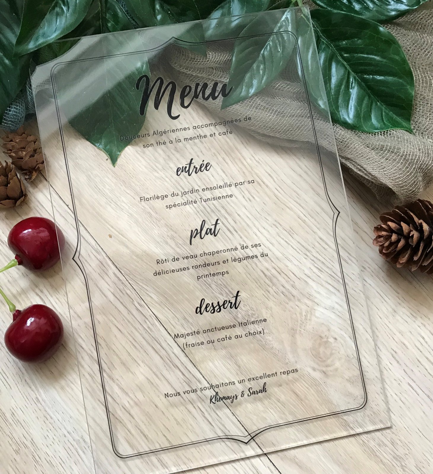 10pcs Acrylic Menu Cards,Acrylic Wedding Menu Cards,Acrylic Wedding ...