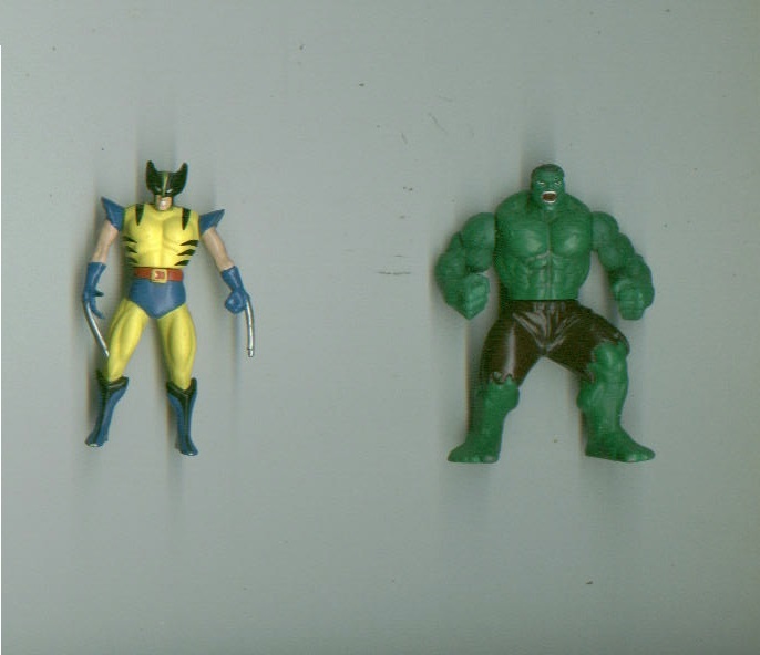 ERTL metal super-hero figures BATMAN & PENGUIN + MARVEL Hulk ...