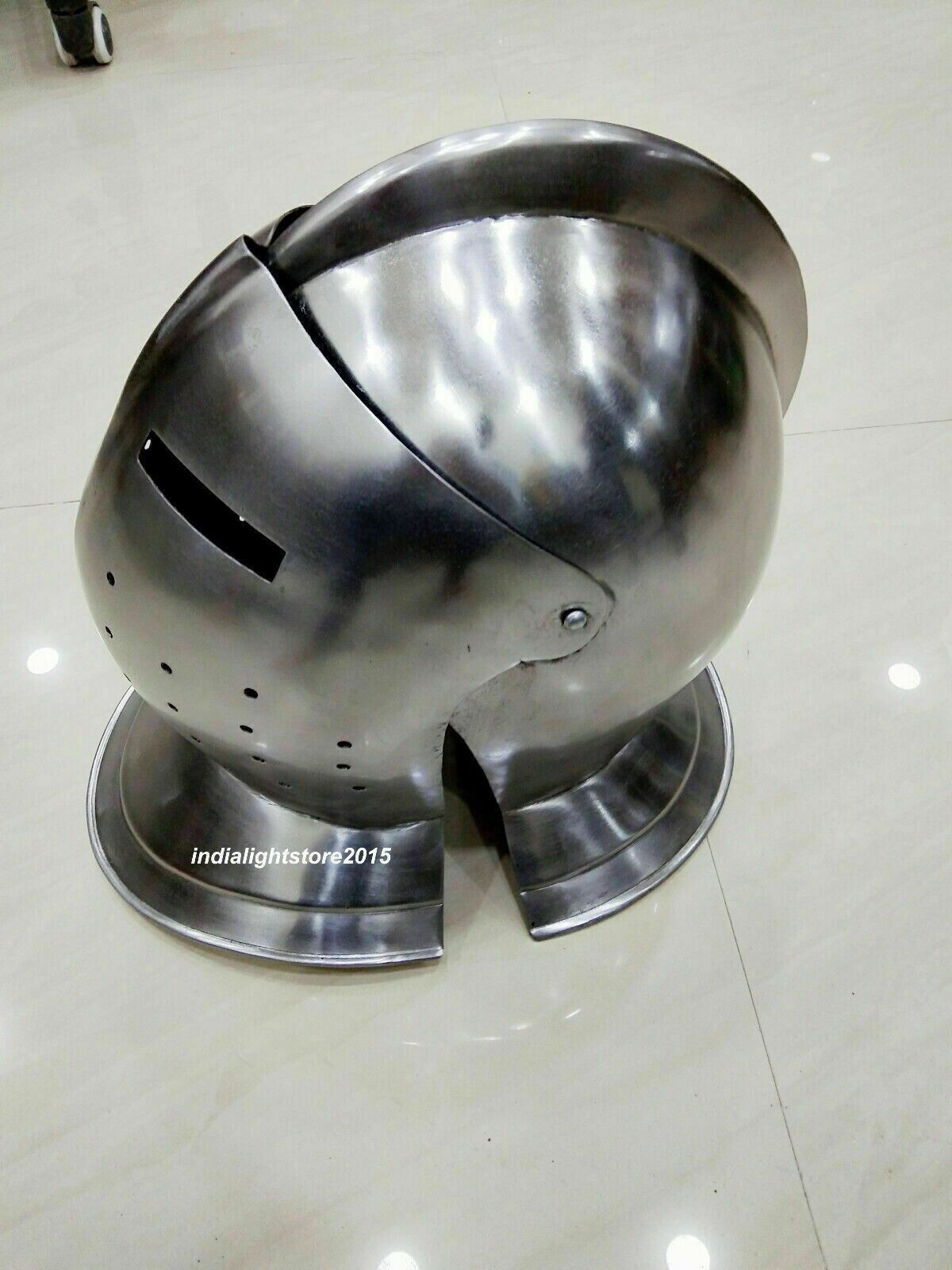 Medieval Replica Knight 18GA Tournament Close Armor Helmet Armor ...
