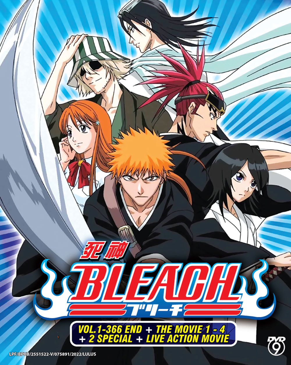 Bleach Vol.1-366 END + 4 Movie + OVA + Live Action Anime DVD [English ...