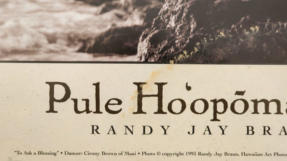 1993 Signed Randy Jay Braun PULE... Hawaiian Heirloom Portrait Lithograph Hawaii - Cultures ...