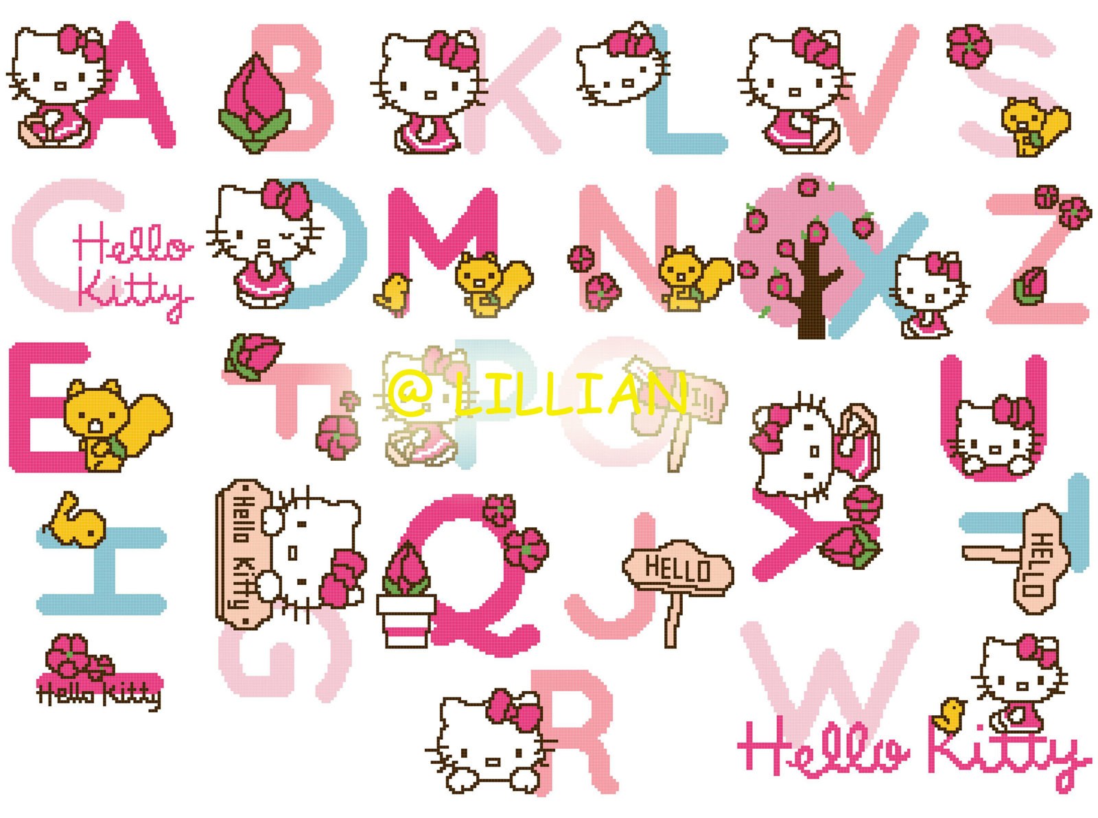 Hello Kitty Friends Alphabetical Abc To Z and 50 similar items