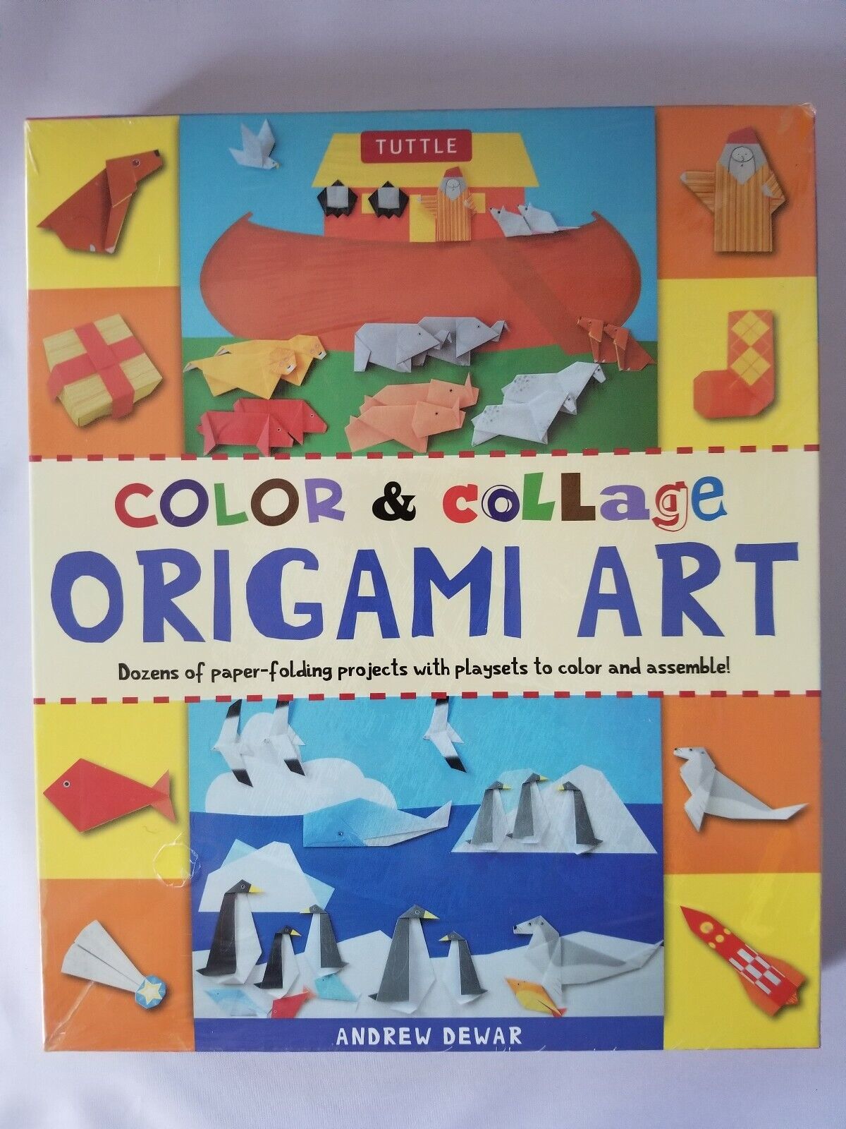 Color Collage Origami Art Kit Andrew Dewar Kids Craft Fun Tuttle NEW ...
