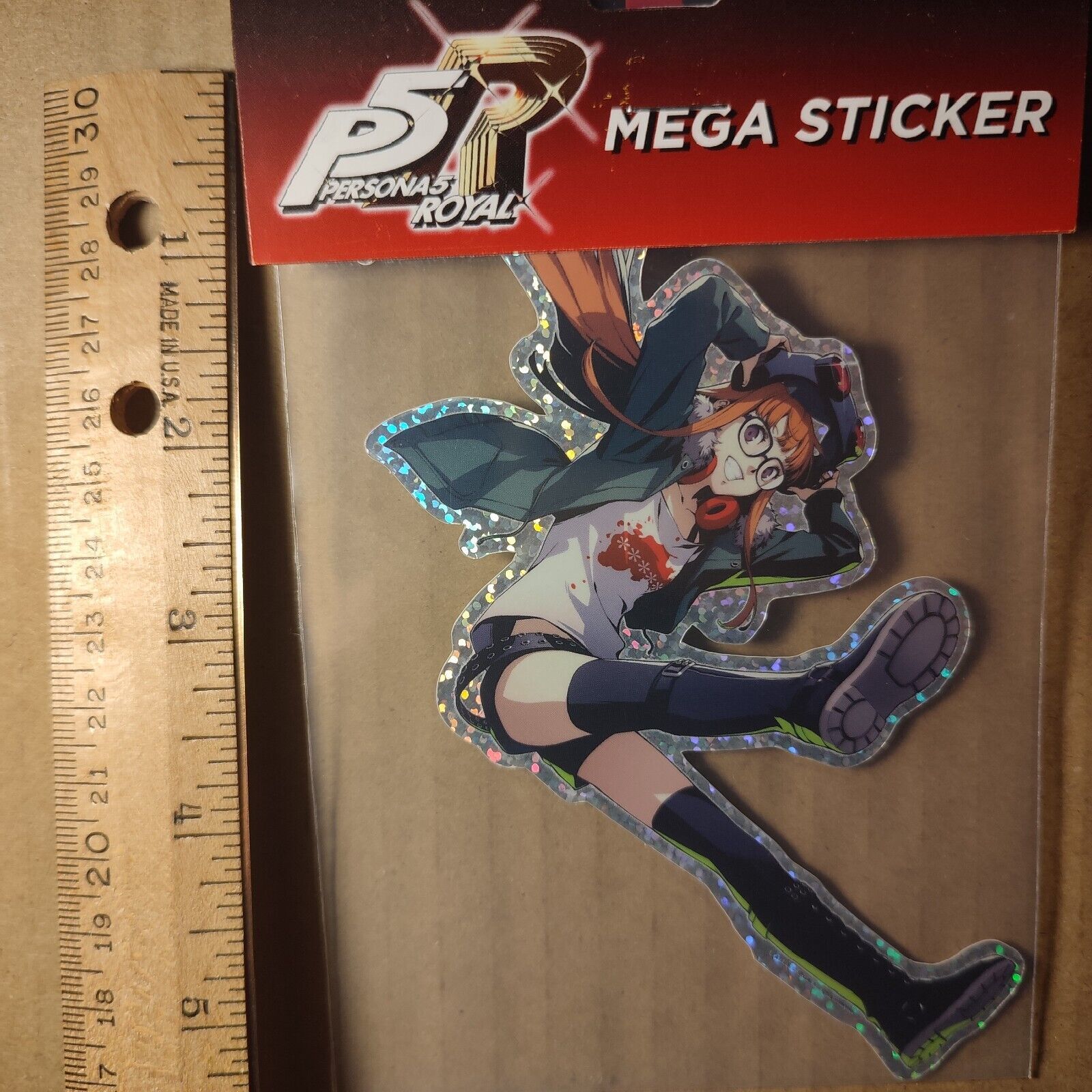 Persona 5 Royal Futaba Sakura Mega Sticker Official Atlus Vinyl Glitter ...