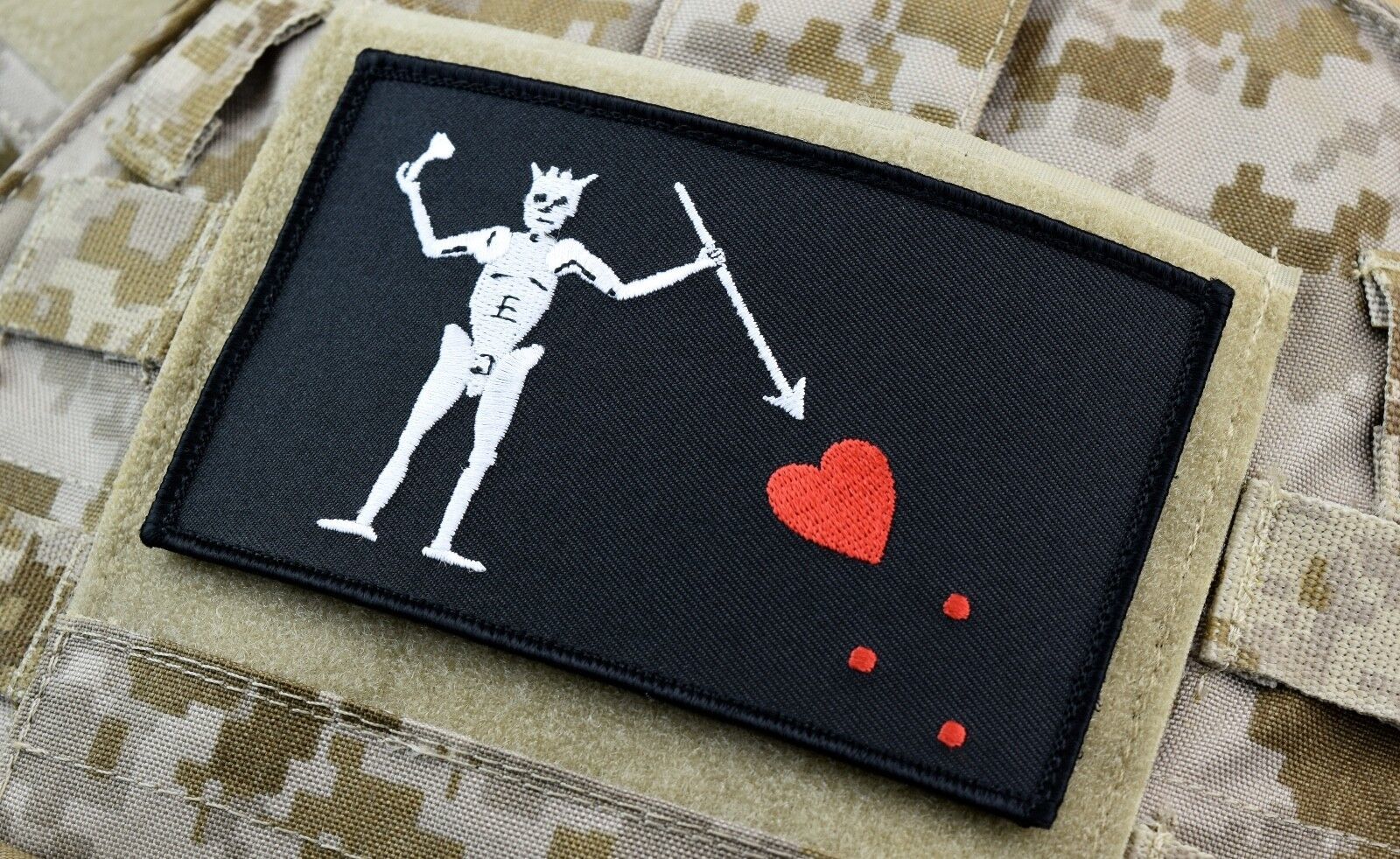 5" x 3" Blackbeard Pirate Flag Patch & Decal Set SEAL Team 3 Edward ...