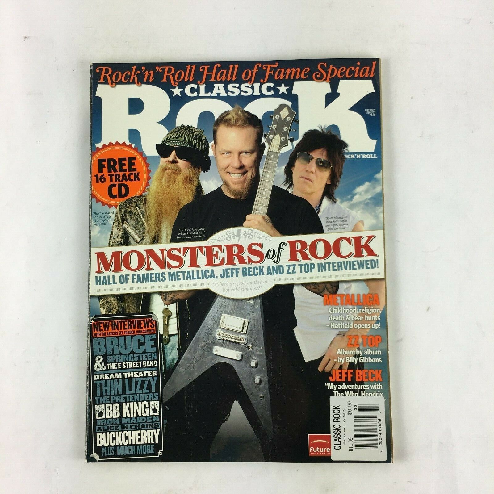 July 2009 Classic Rock Magazine Monsters of Rock Hall of Famers ...