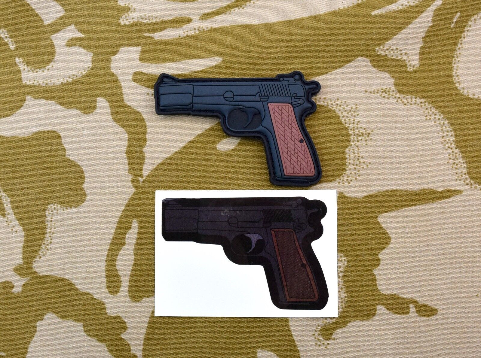 UKSF Browning Hi-Power Pistol 3D PVC Morale Patch SAS SBS Bravo Two ...