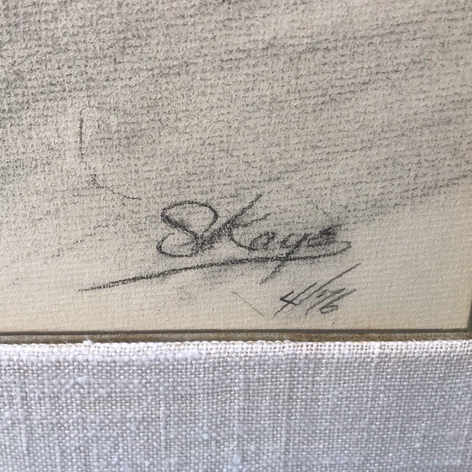 STEPHEN KAYE Original 1976 MODERN VINTAGE PENCIL CHARCOAL DRAWING ...