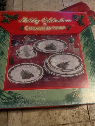 Christopher Radko holiday celebrations dinnerware 7 Piece set ...