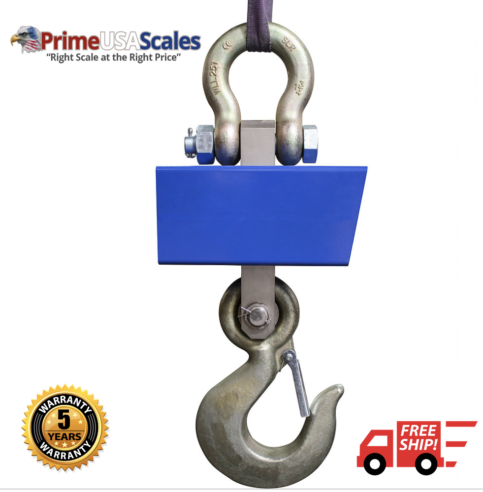 Optima Scales OP-925A 40,000 Heavy Duty Crane Scale 40,000 lb x 20 lb ...