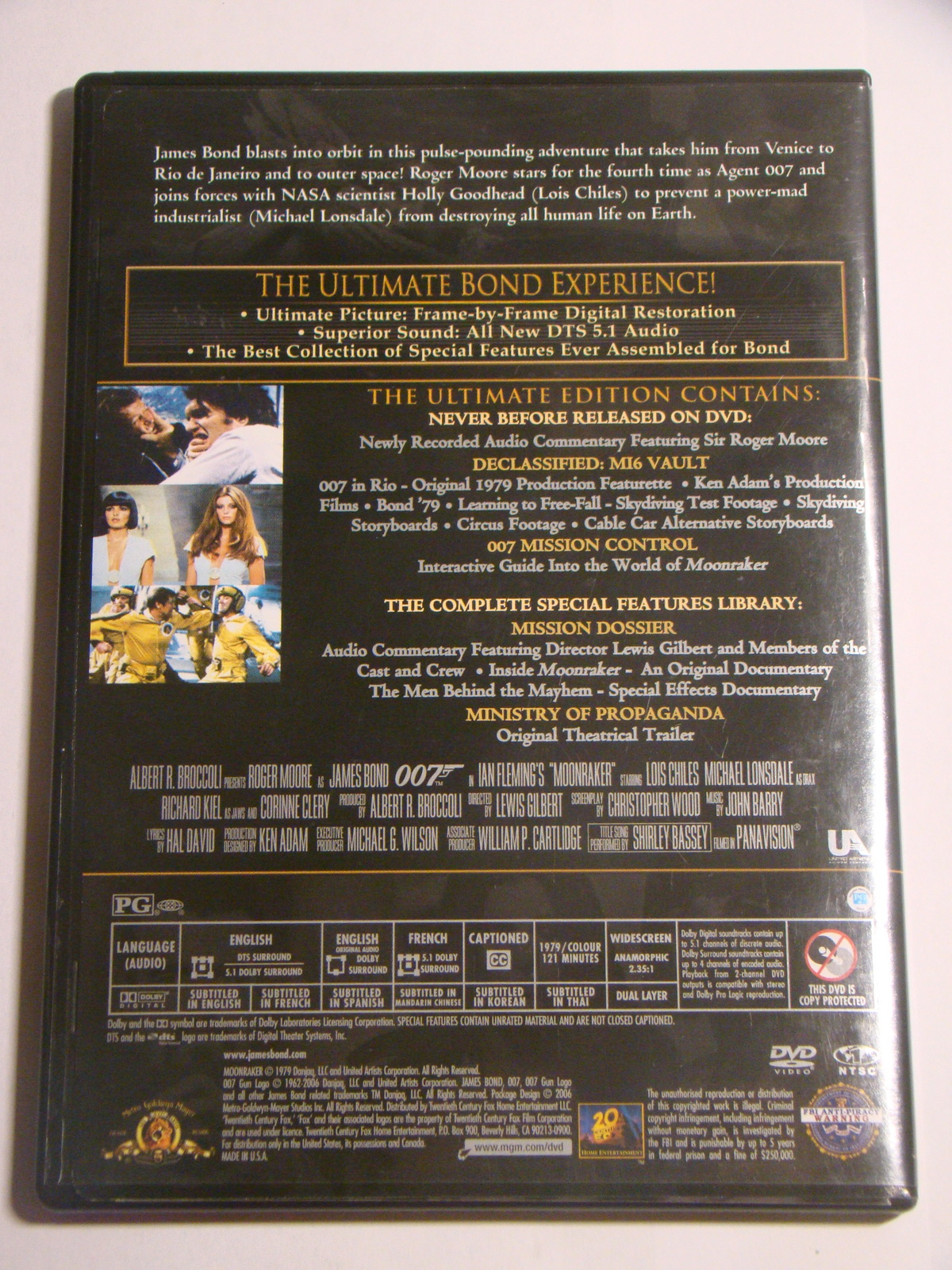 007 MOONRAKER - JAMES BOND Ultimate Edition 2-Disc DVD Set - DVDs & Blu-ray Discs