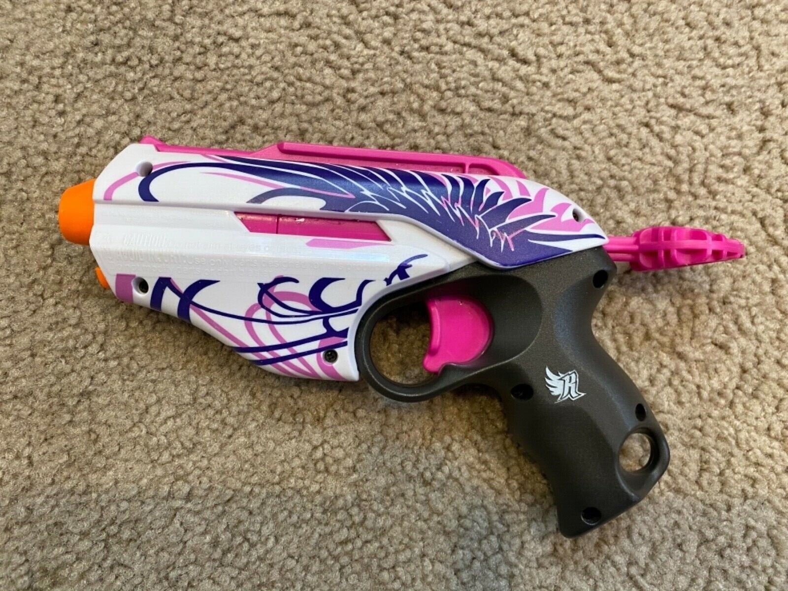 Nerf Dart Gun Rebelle Pink/White/Purple Single Shot Blaster **No Darts ...