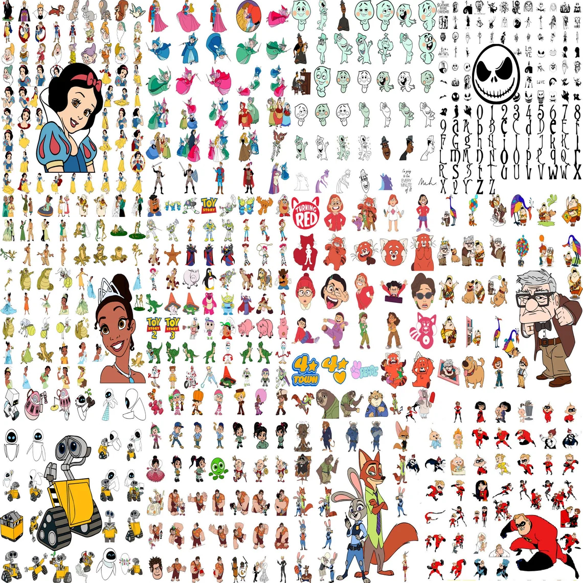 Ultimate Mega Bundle Disney Svg Png, Disney Characters Svg, Magic ...