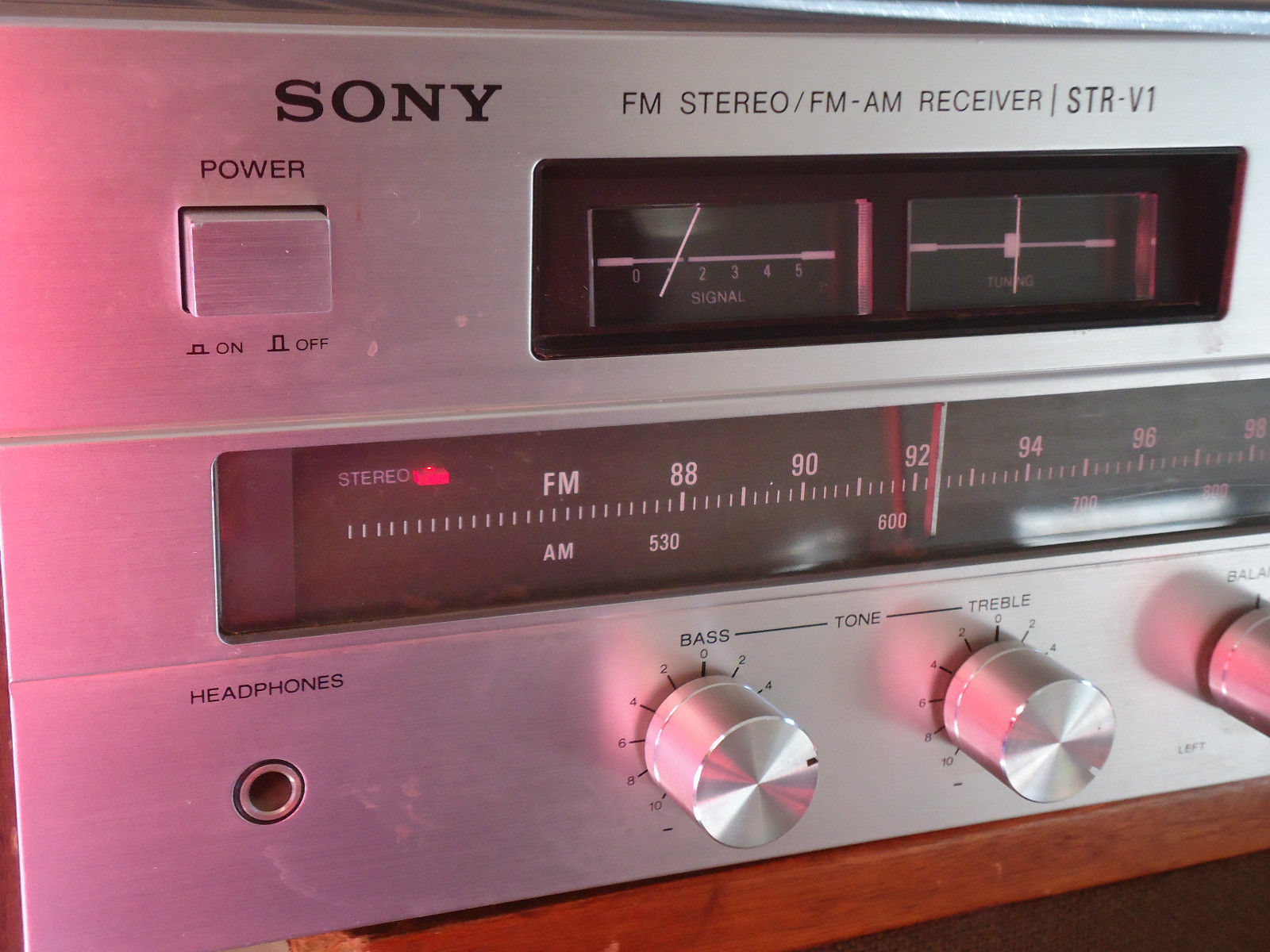 Sony STR-V1 Stereo Receiver, See Video ! - Vintage Stereo Receivers