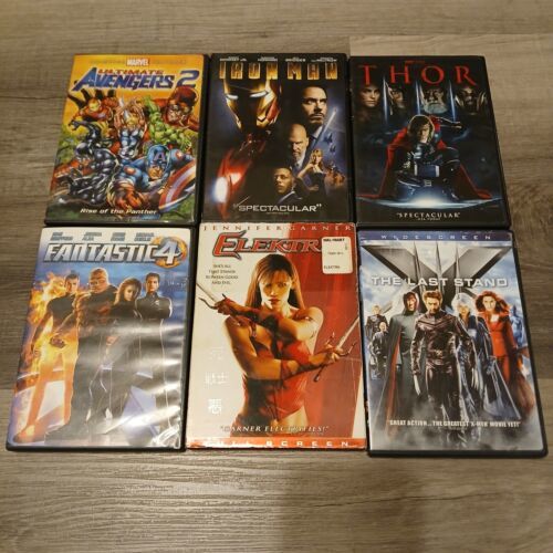 Marvel Superhero DVD Lot Iron Man Thor Fantastic 4 X Men The Last Stand ...