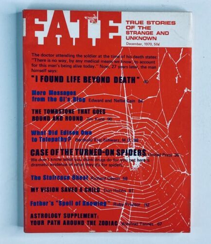 VTG Fate Magazine December 1970 Vol 23 No. 12 The Staircase Ghost No ...
