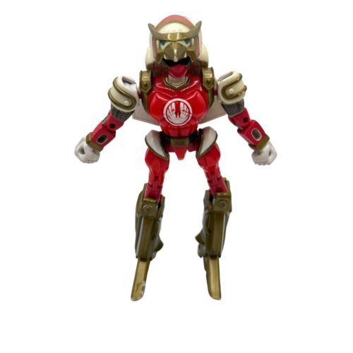 2002 Red Wind Power Ranger Ninja Storm Figure Toy Warrior Triple Zord ...