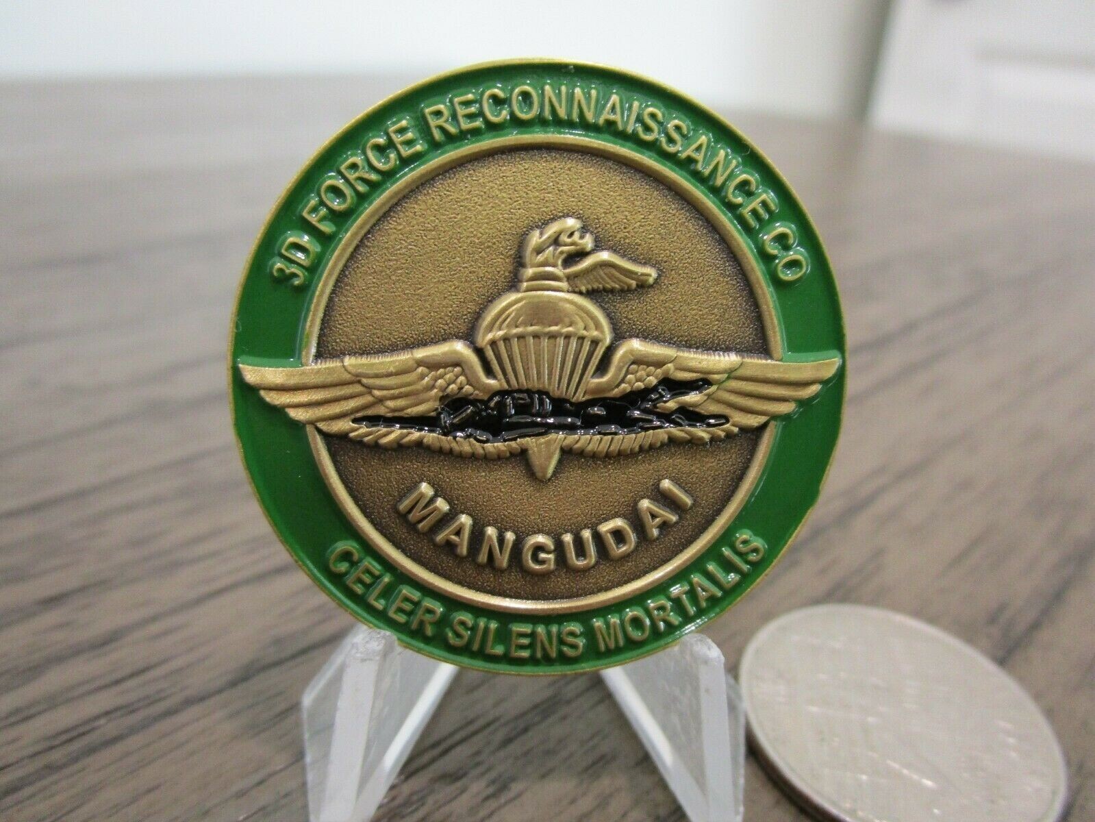 USMC 3D Force Reconnaissance Co Challenge Coin #837T - Challenge Coins