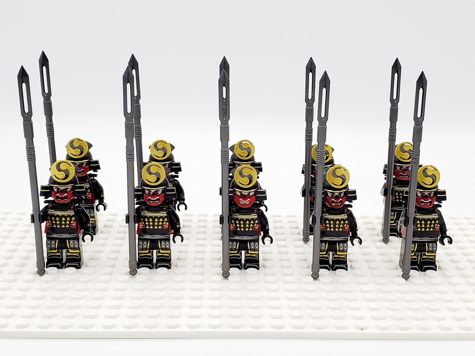 Japanese Samurai Custom Minifigures A Set x10 Lot - Building Toys & Blocks