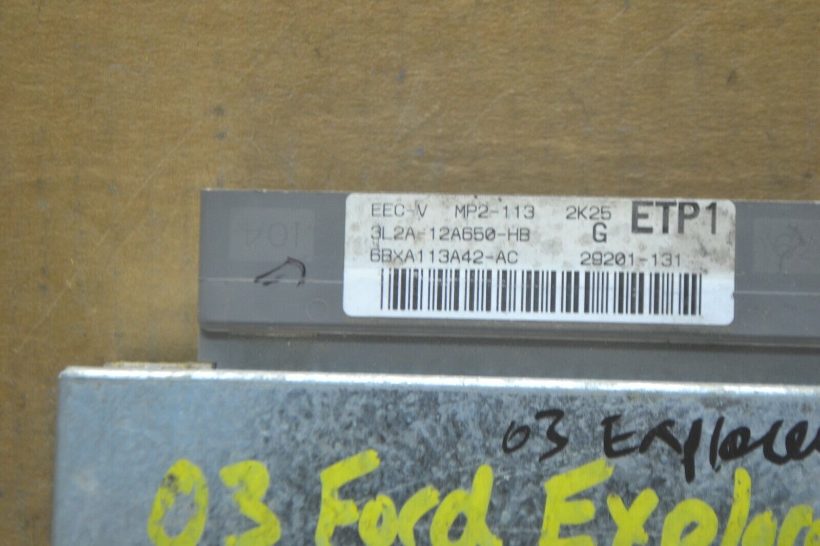 2003 Ford Explorer Engine Control Unit ECU 3L2A12A650HB Module 209-8d1 ...