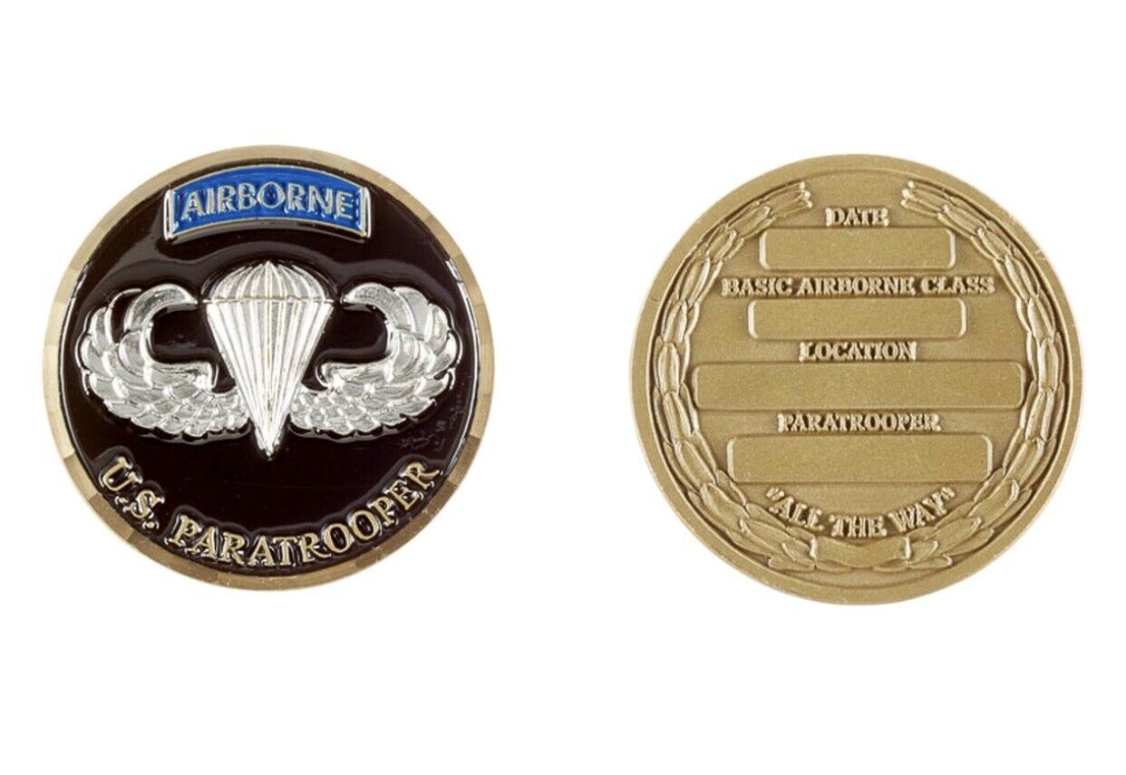 US Army Challenge Coin Airborne Paratrooper Coin Military - Challenge Coins