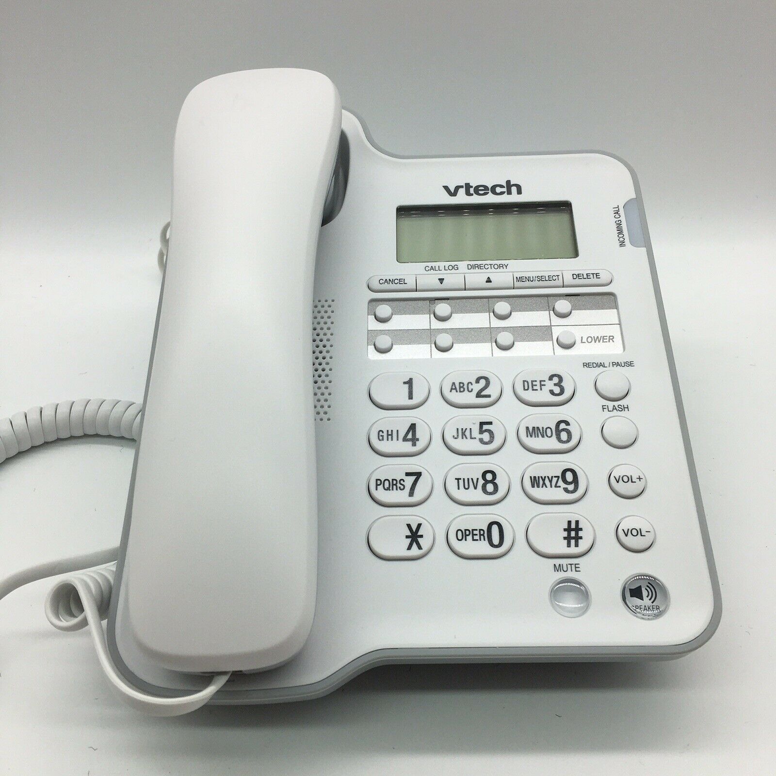 Vtech CD1153 Corded Speaker Telephone White with Caller ID Call Waiting ...