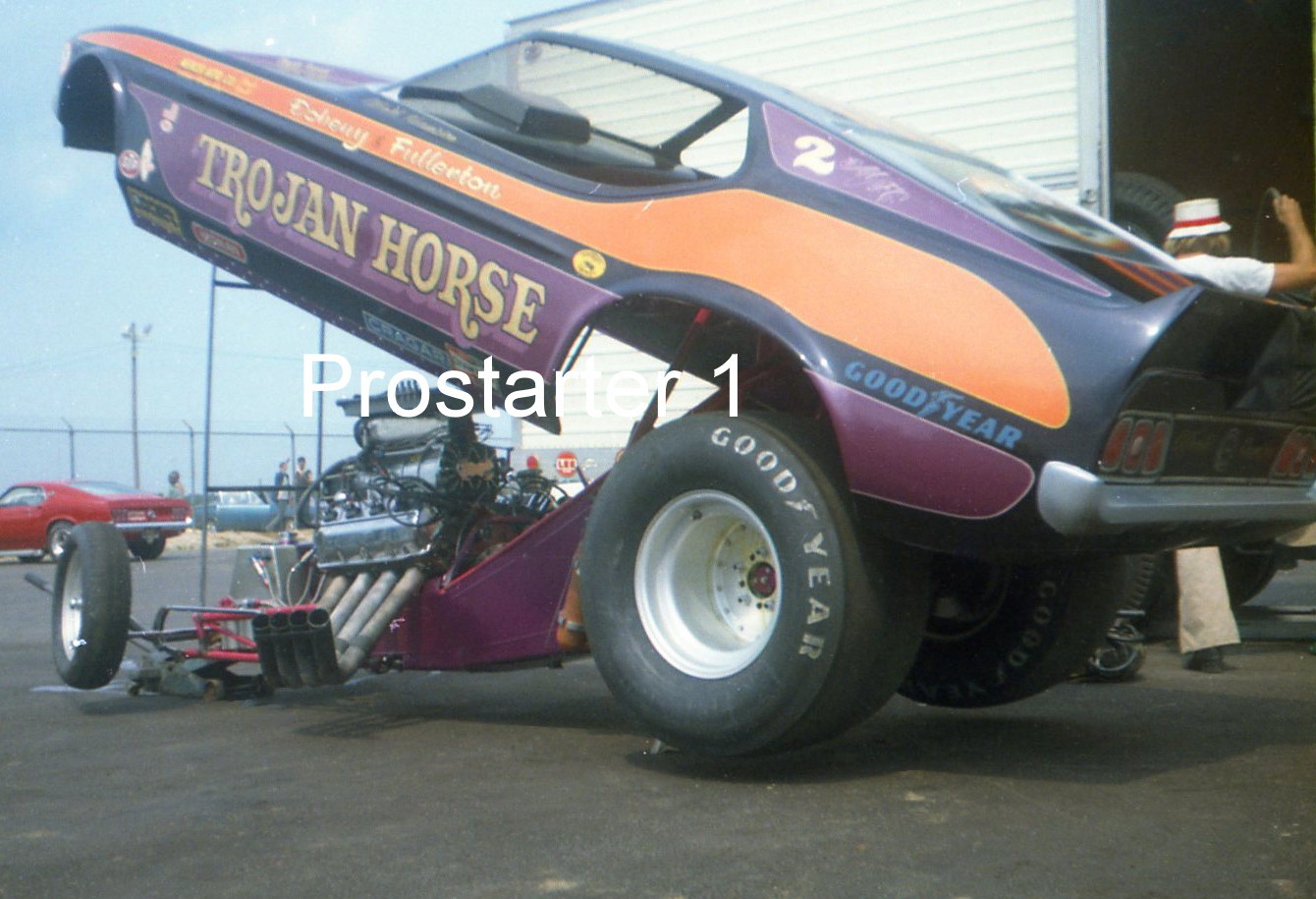 Doheny & Fullerton "TROJAN HORSE" Mustang Funny Car 4x6 Color Drag ...