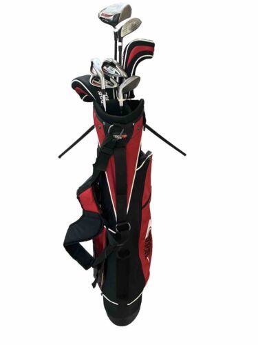 Tiger Shark Bag w/ Vortex #1-3-4/5 Driver 6-7-9-W Irons 37.5” RH Golf ...
