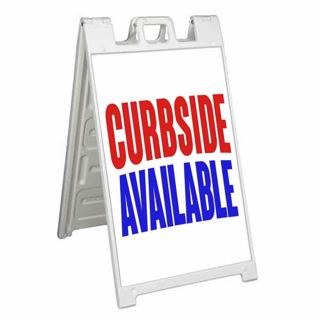 CURBSIDE AVAILABLE Signicade 24x36 Aframe Sidewalk Sign Banner Decal ...