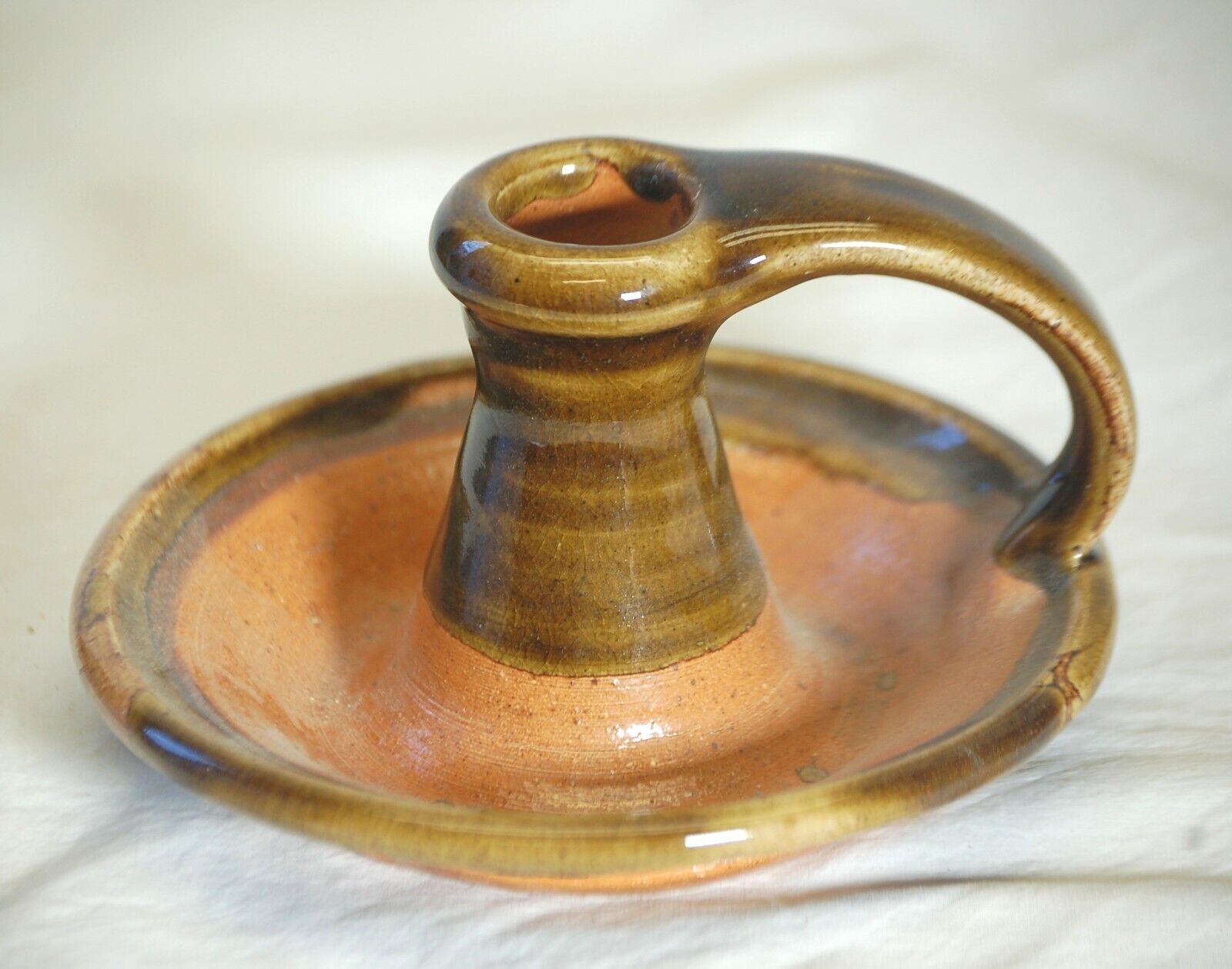 Kimmswick Pottery Missouri Stoneware Art Candlestick Holder Earthtones ...