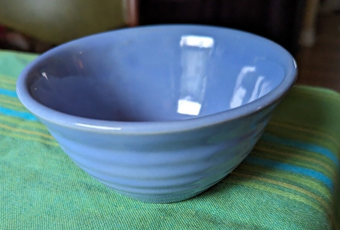 Vintage Bauer Pottery Ring Ware Delph Blue #36 Mixing Bowl - Bowls