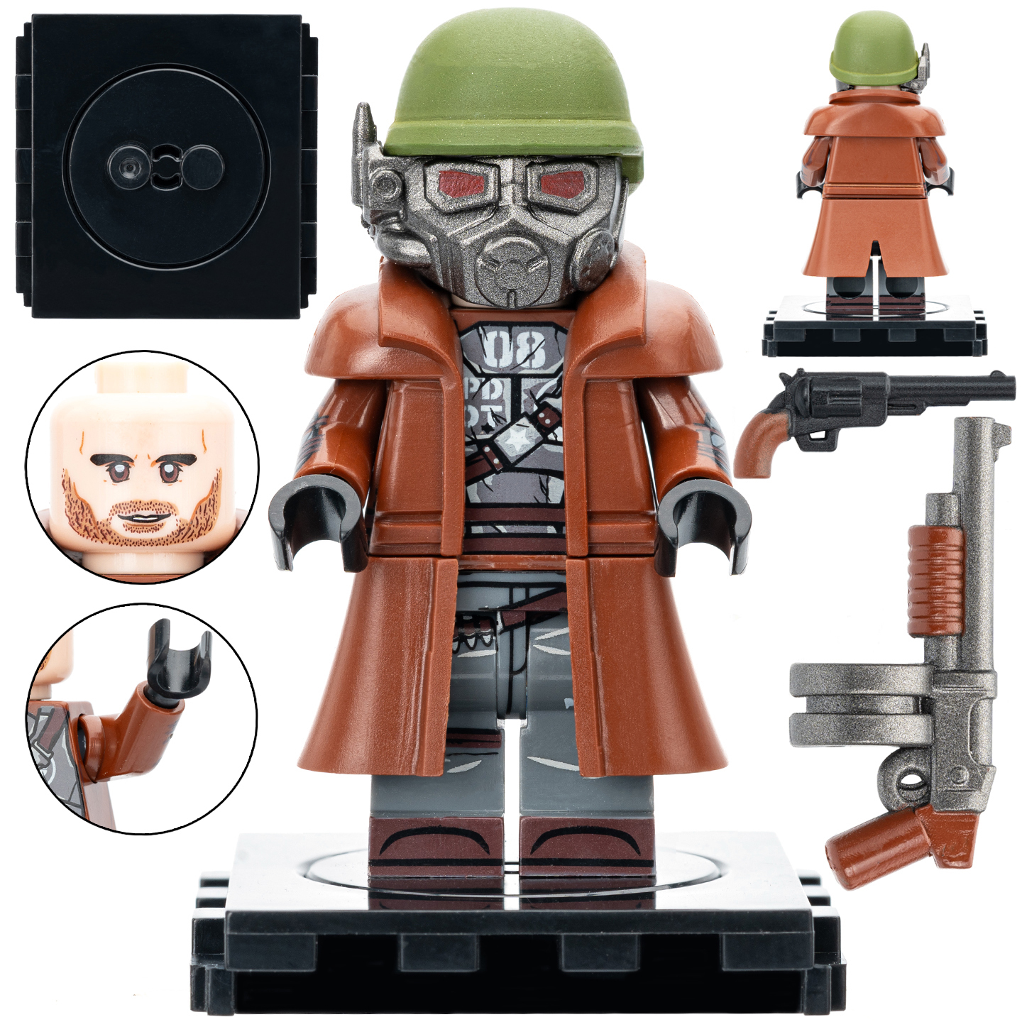 4pcs The Fallout Elite Ranger Desert Ranger Riot gear Minifigures ...