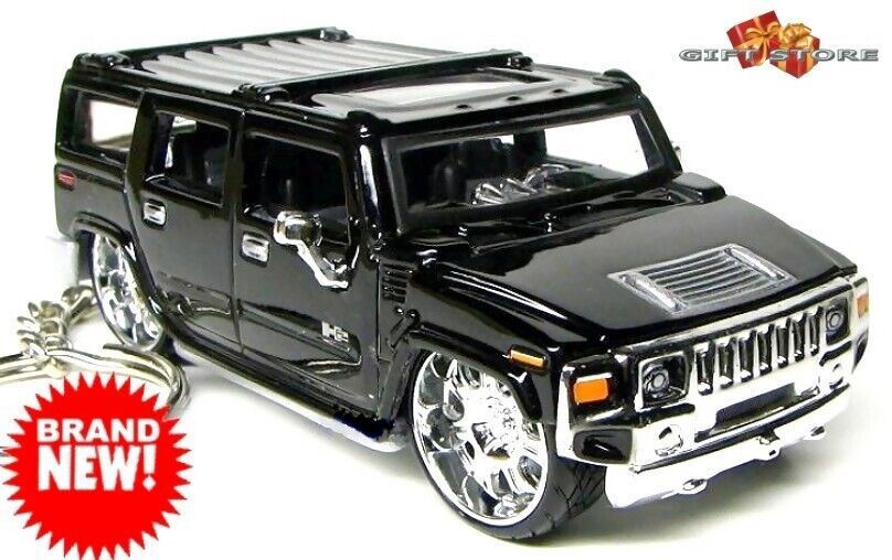 HTF VERY RARE LUXURY KEYCHAIN BLACK HUMMER H2 CUSTOM Ltd EDITION GREAT ...