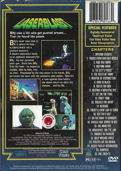 DVD - Laserblast: Collector's Edition (1978) *Roddy McDowall / Full ...