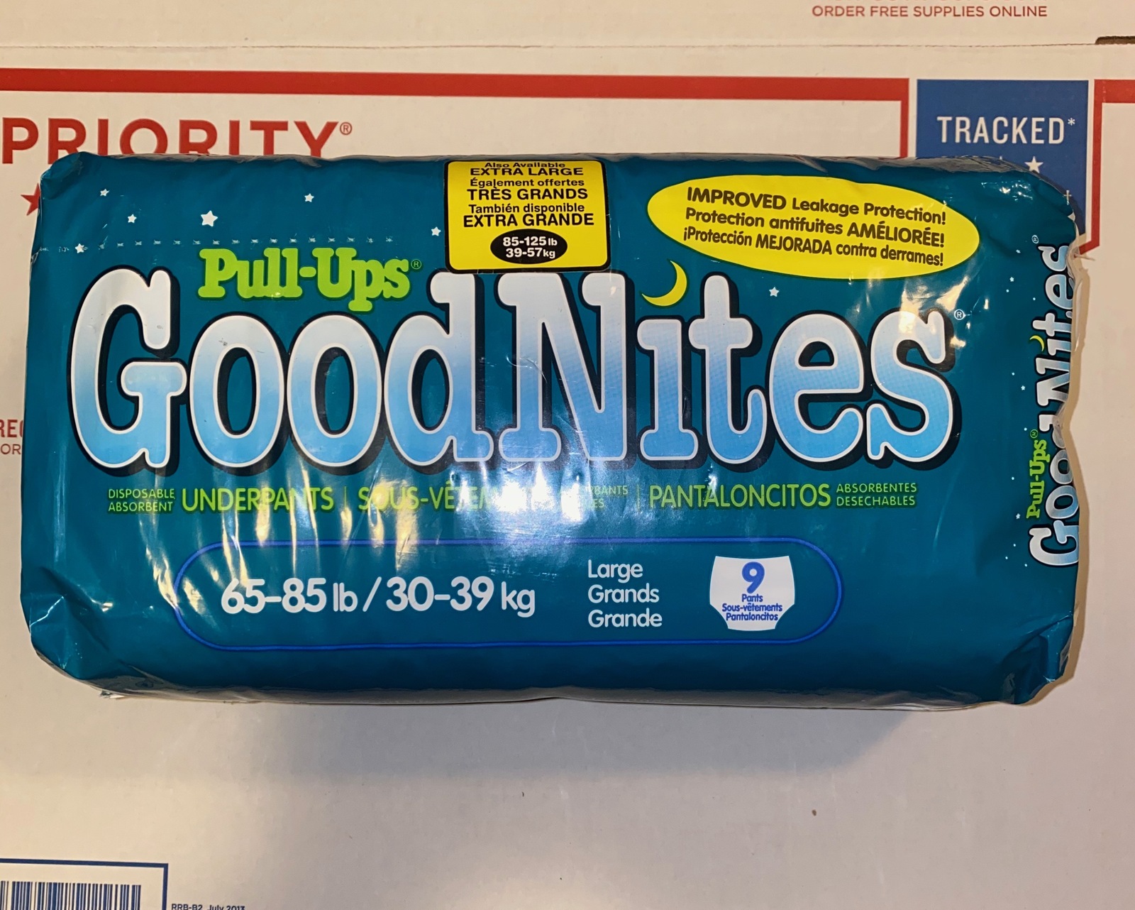 Vintage Pull Ups Goodnites Underpants LARGE 65-85 lb - 9 ct - Diaper ...