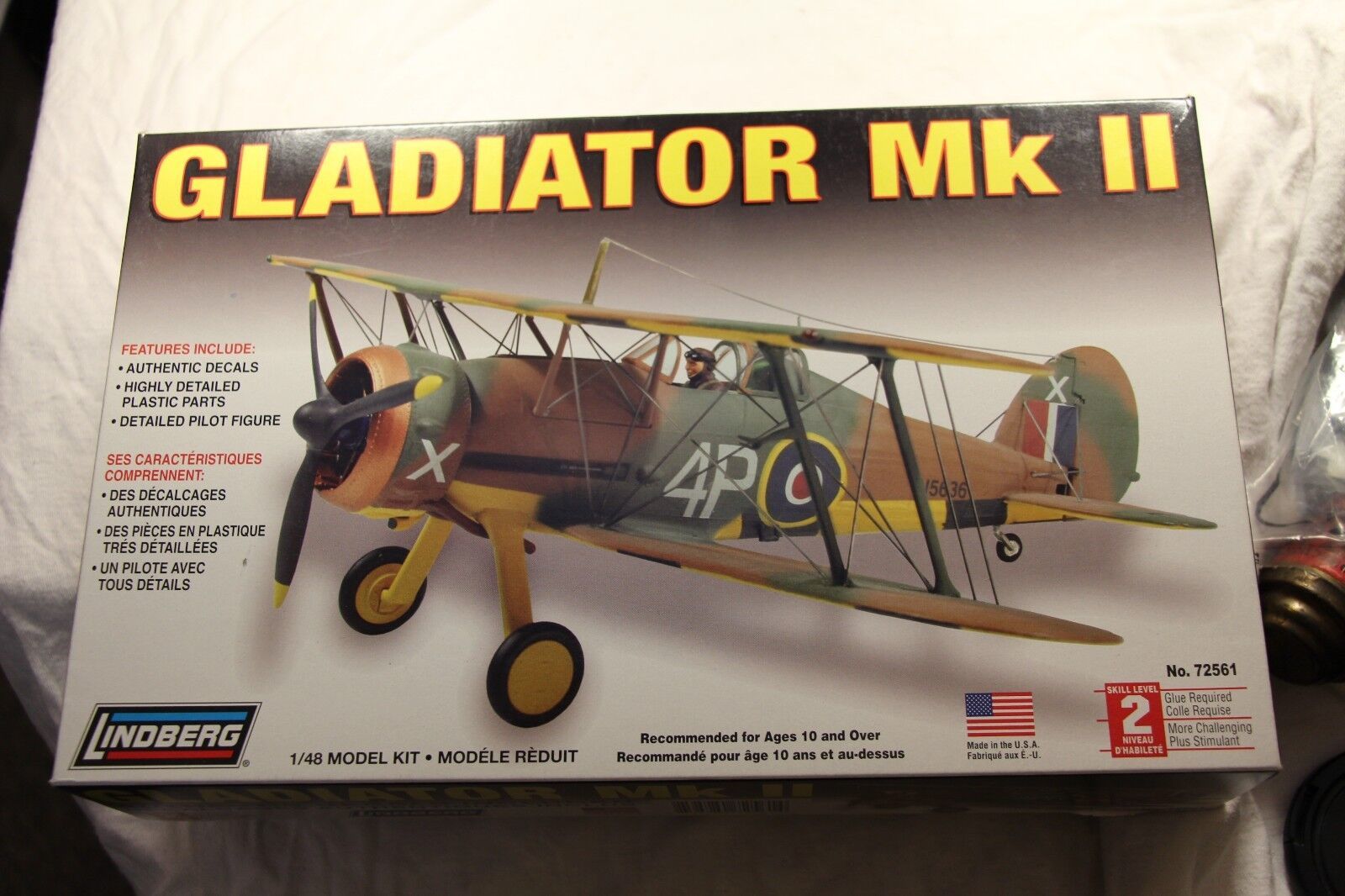 Lindberg Model No 72561 Gloster Gladiator MKII MK II British RAF ...