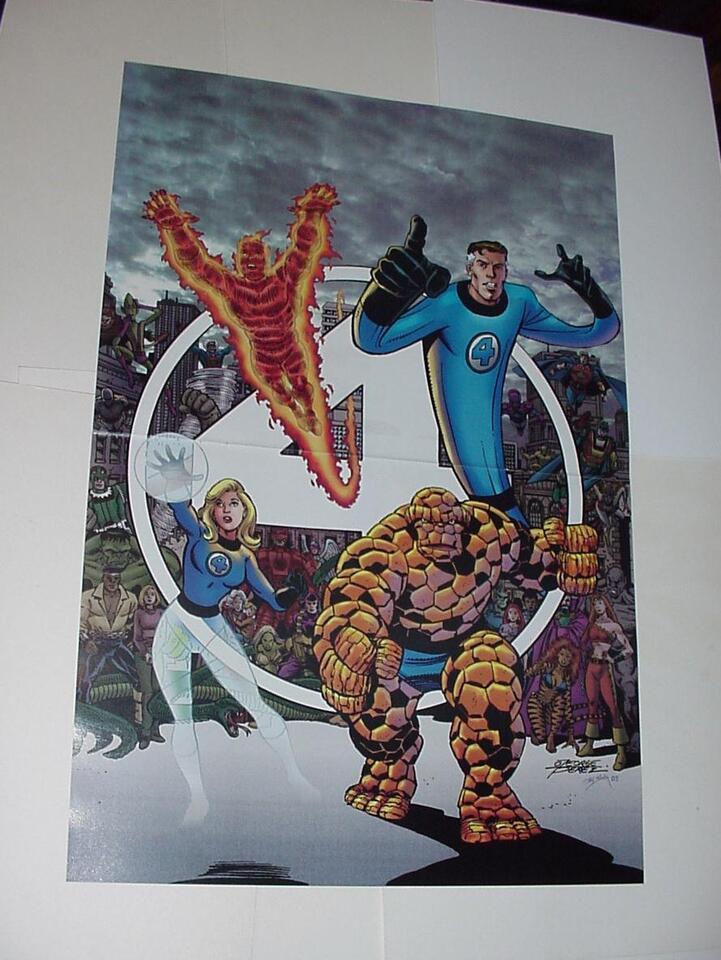 Fantastic Four Poster #30 Origin of Marvel George Perez Hulk Quasar ...