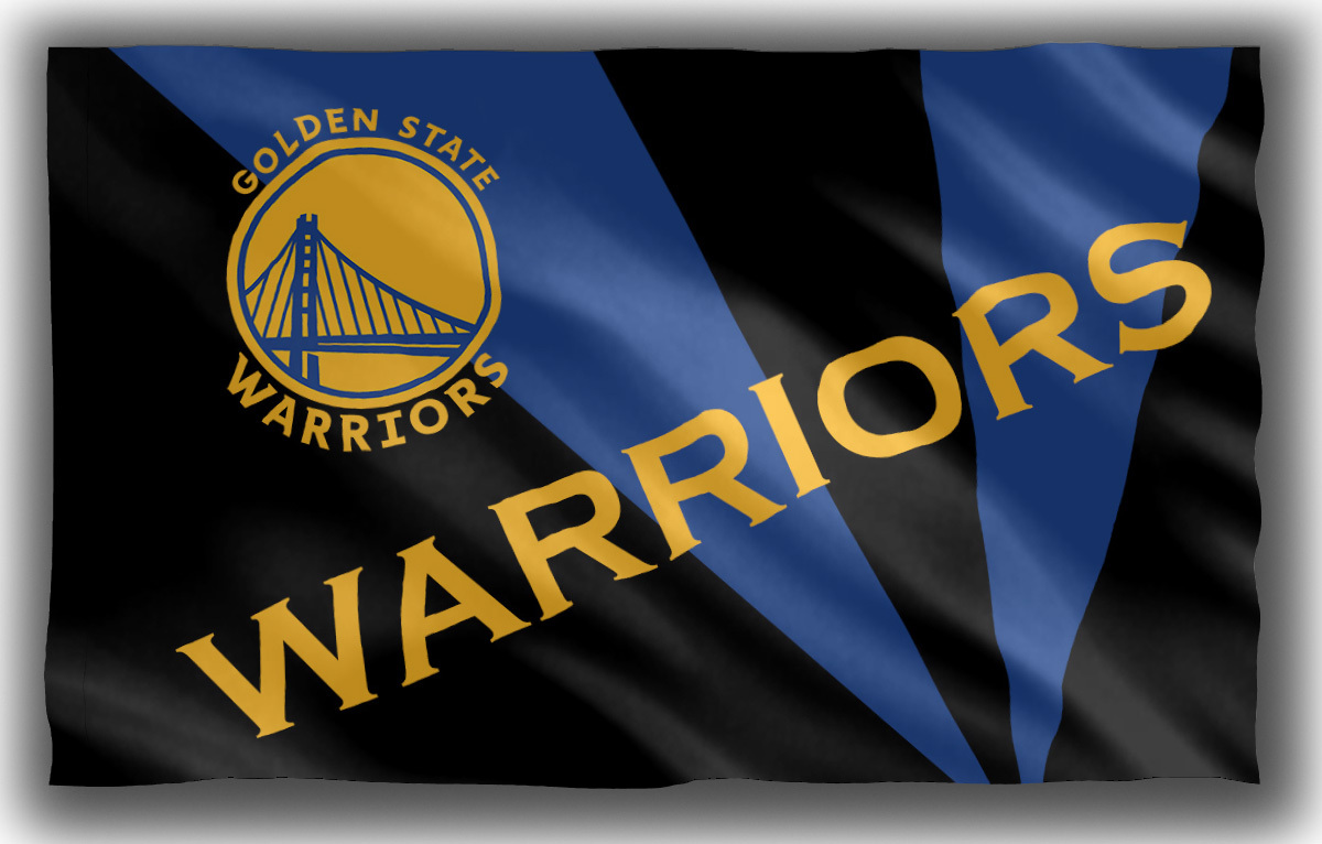 Golden State Warriors Basketball Team Super Flag Star&Strup ...