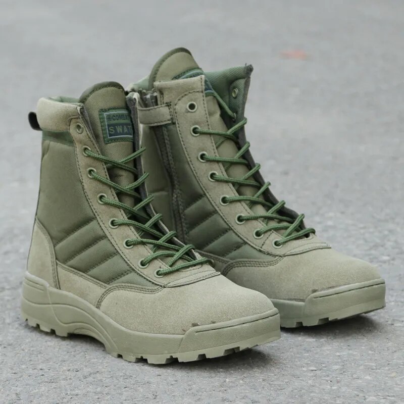 New Military Leather Boots for Men Combat Bot Infantry Tactical Boots ...