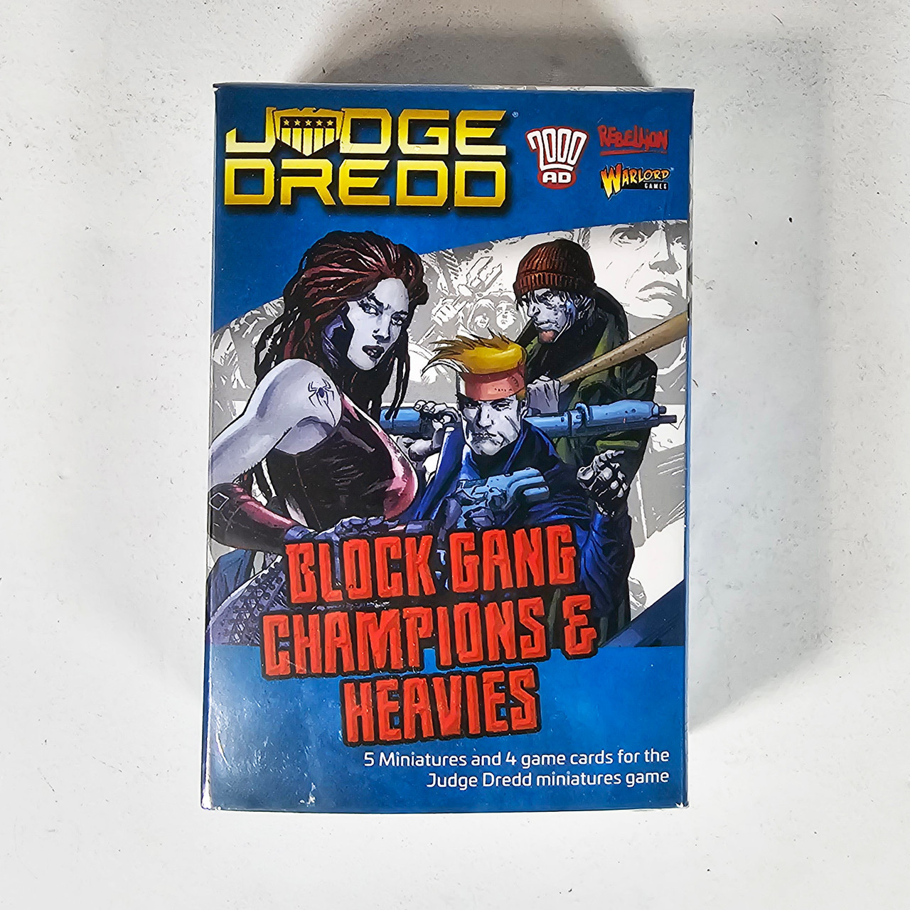 2000 AD Judge Dredd Miniatures Game Block Gang Champions & Heavies ...