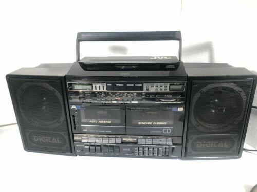 JVC Digital Boom Box Vintage Model PC-RV1J CD Cassette AM FM Aux Made ...