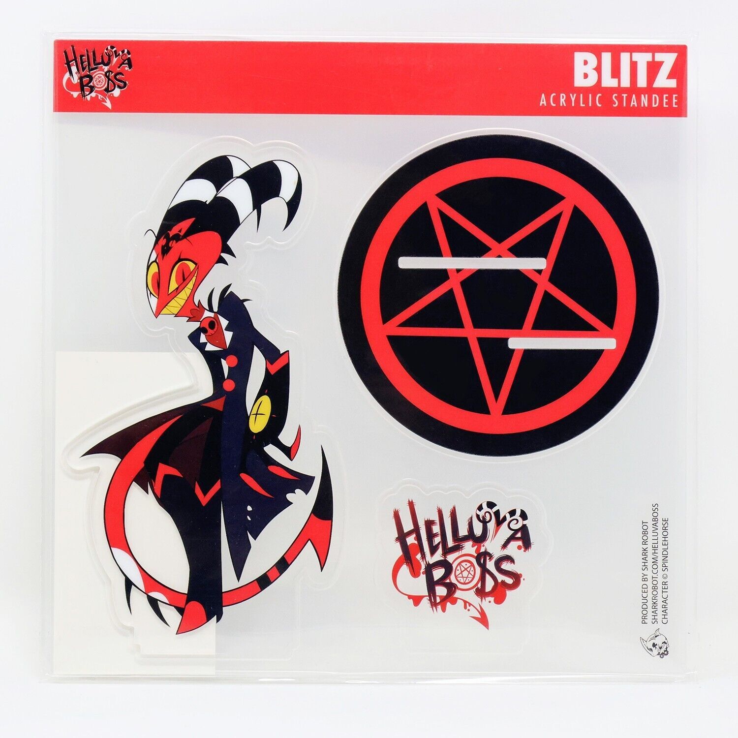 Helluva Boss Blitz Acrylic Figure 6" + Stand Standee Vivziepop Official ...