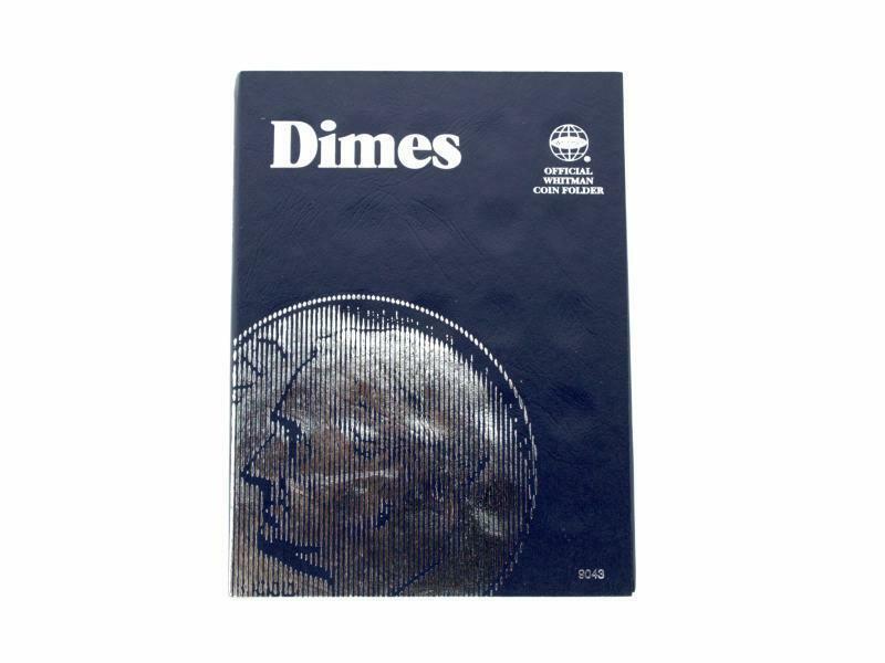Plain Dime, No dates, 77 openings Coin Folder by Whitman - Antiquarian ...