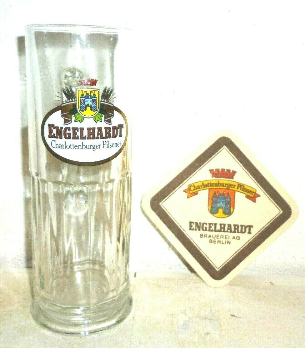 Engelhardt +1998 Berlin Charlottenburger German Beer Glass Seidel & 10 ...