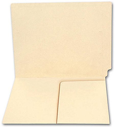 EGP End Tab Half Pocket Folder 11 pt, No Fastener, 50 Folders ...
