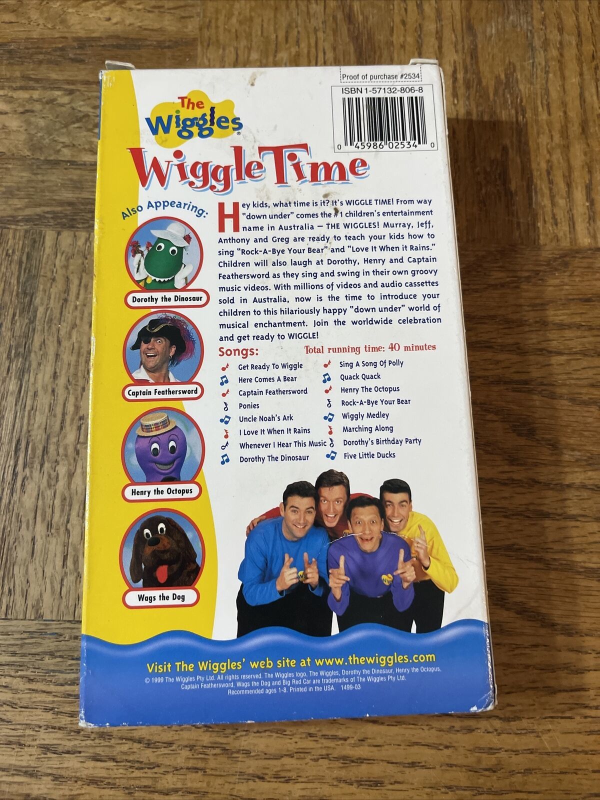 The Wiggles Wiggle Time VHS - VHS Tapes